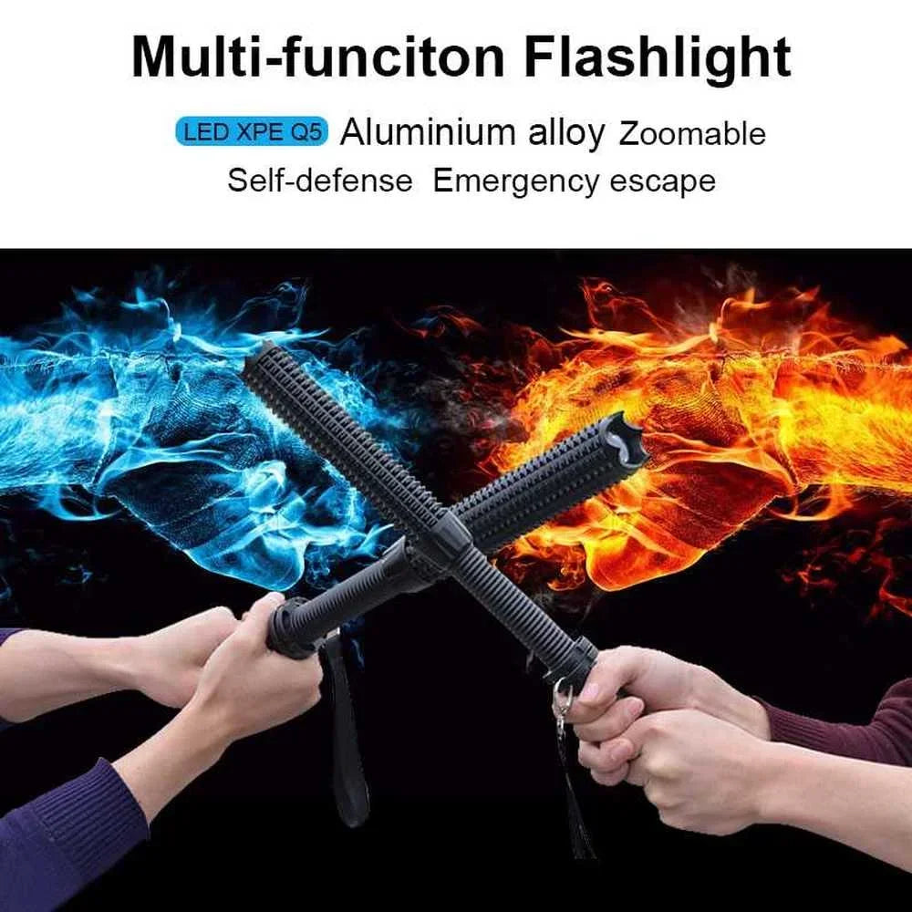 Tactical Flashlight Baseball Bat LED